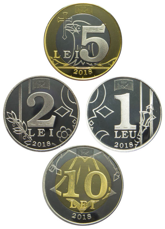 Monedele de 1, 2, 5 și 10 lei introduse de astăzi în uz, între ...