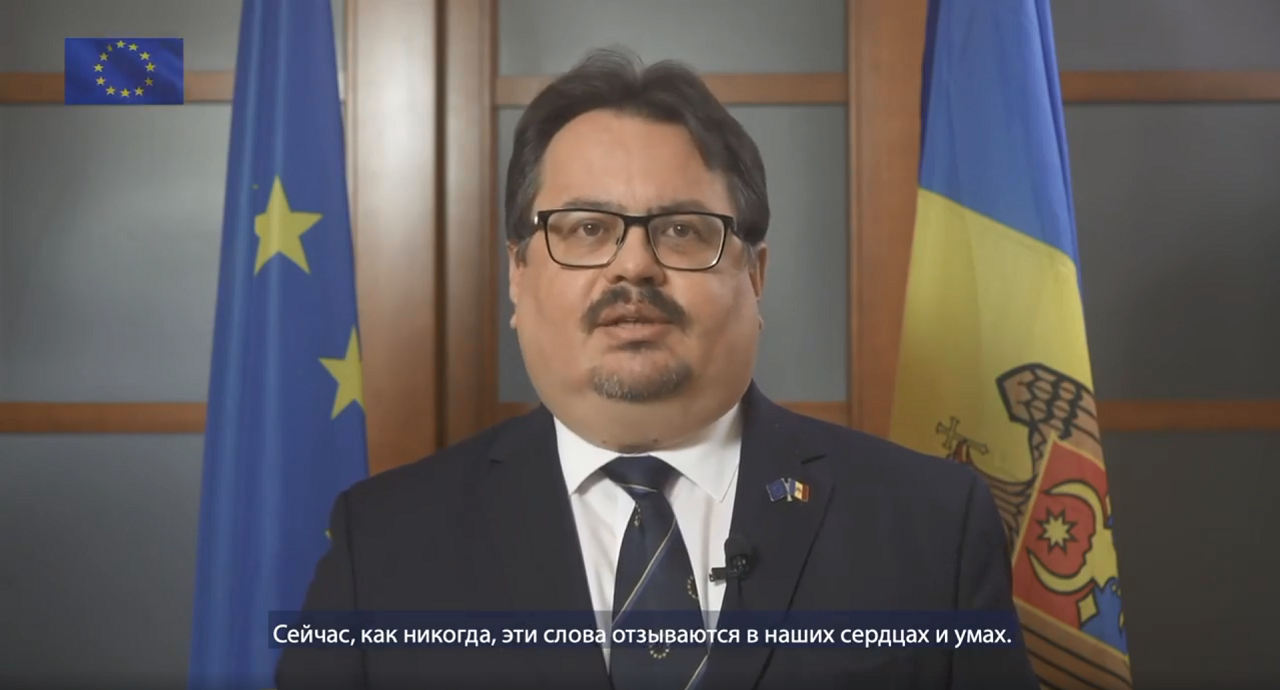Mesajul în română și rusă al ambasadorului UE la Chișinău cu ocazia ...