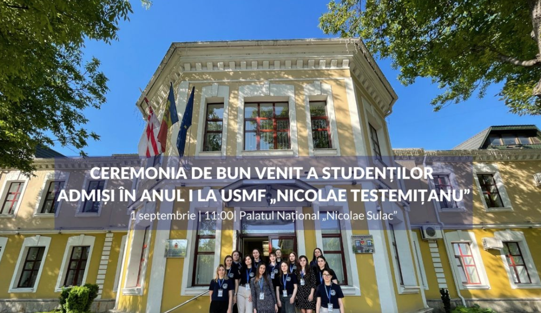 Ceremonia de bun venit a studenților admiși în anul I la USMF „Nicolae ...