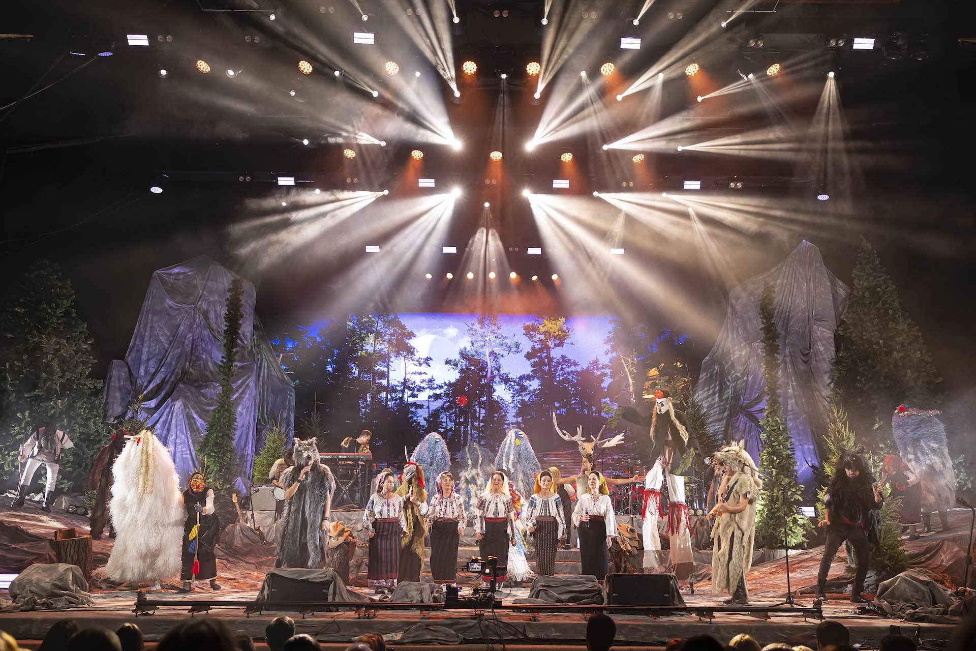 FOTO/ Cum a fost la POVESTEA DE IARNĂ cântată la Palatul Național de Lupii lui Calancea ...