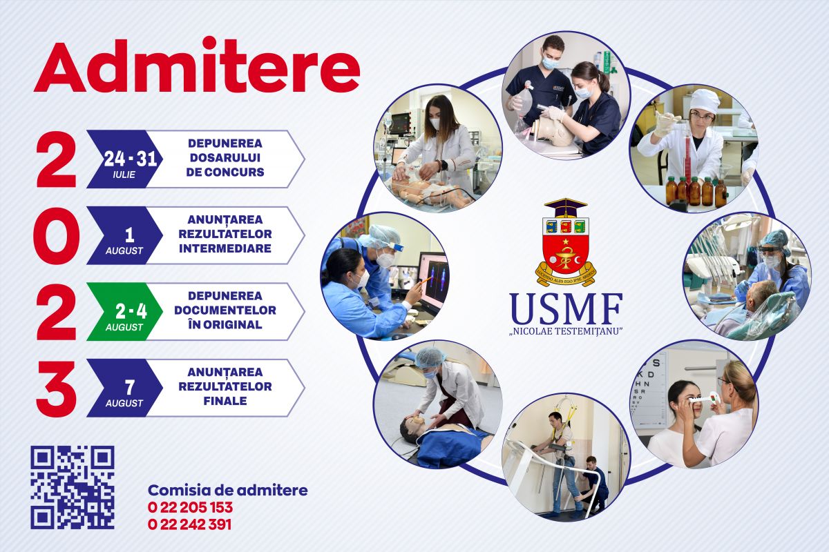 Rezultatele intermediare ale concursului de admitere – 2023 la USMF ...